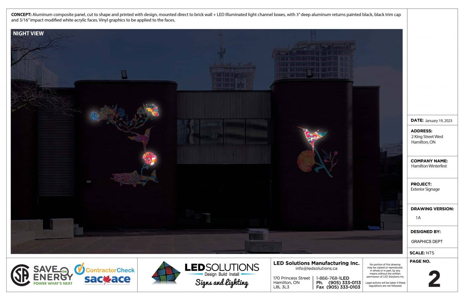 LED Solutions takes Artists drawings and vision and turns it into a ...